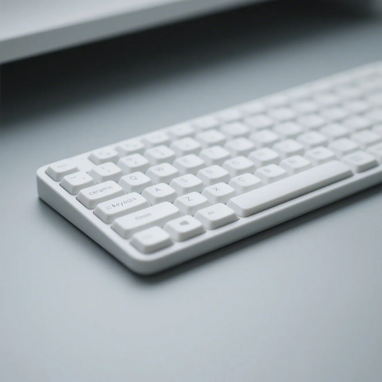 White Ceramic Keycaps Elevate Your Typing with Elegance and Artistry ...