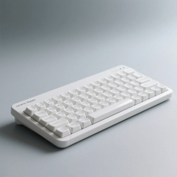 White Ceramic Keycaps Elevate Your Typing with Elegance and Artistry ...